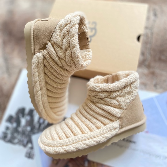 UGG | Shoes | Ugg Classic Mini Chunky Knit Bootie | Poshmark